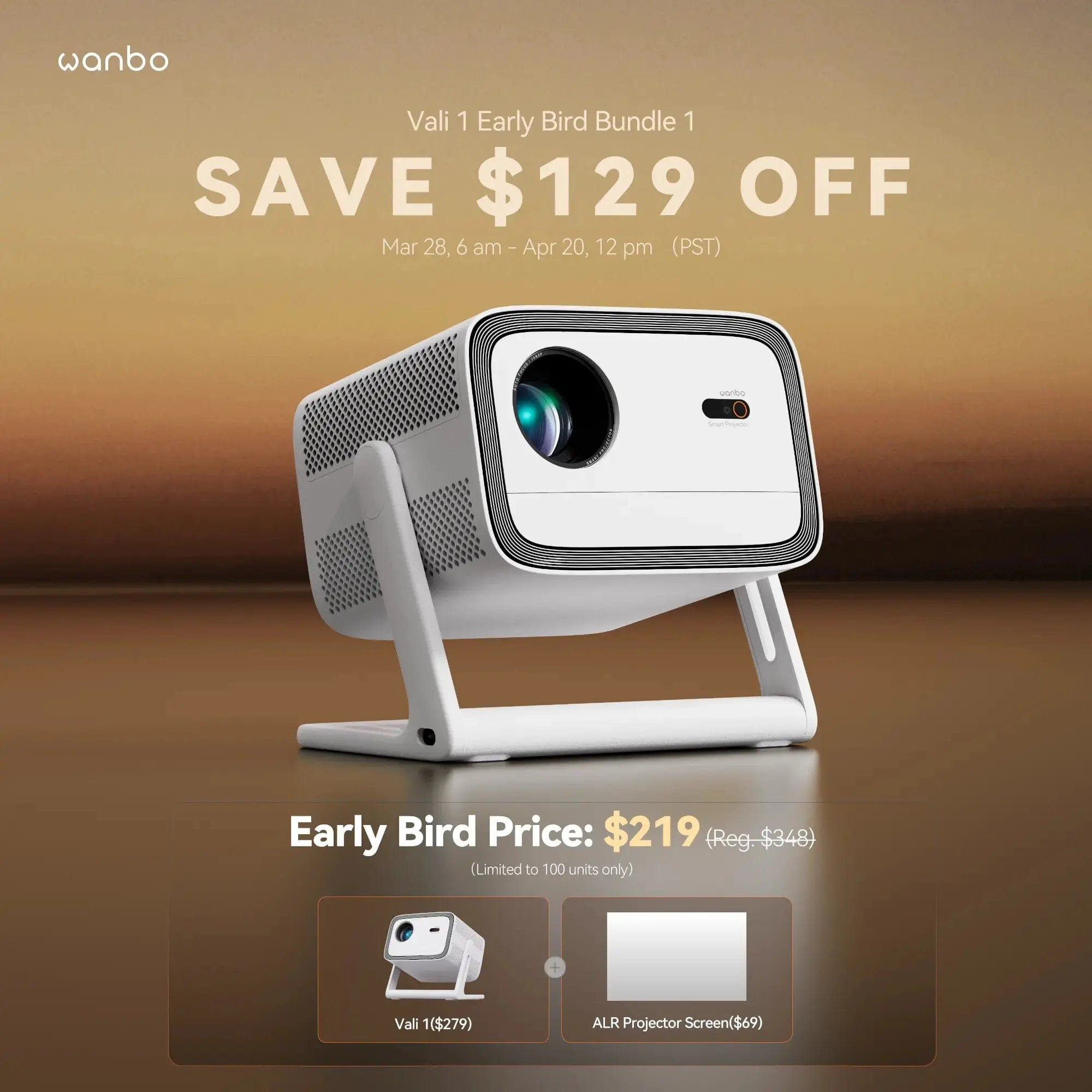 Wanbo X5 Air Projector: 1100 ANSI Lumens, 1080P Android Home Theater ...